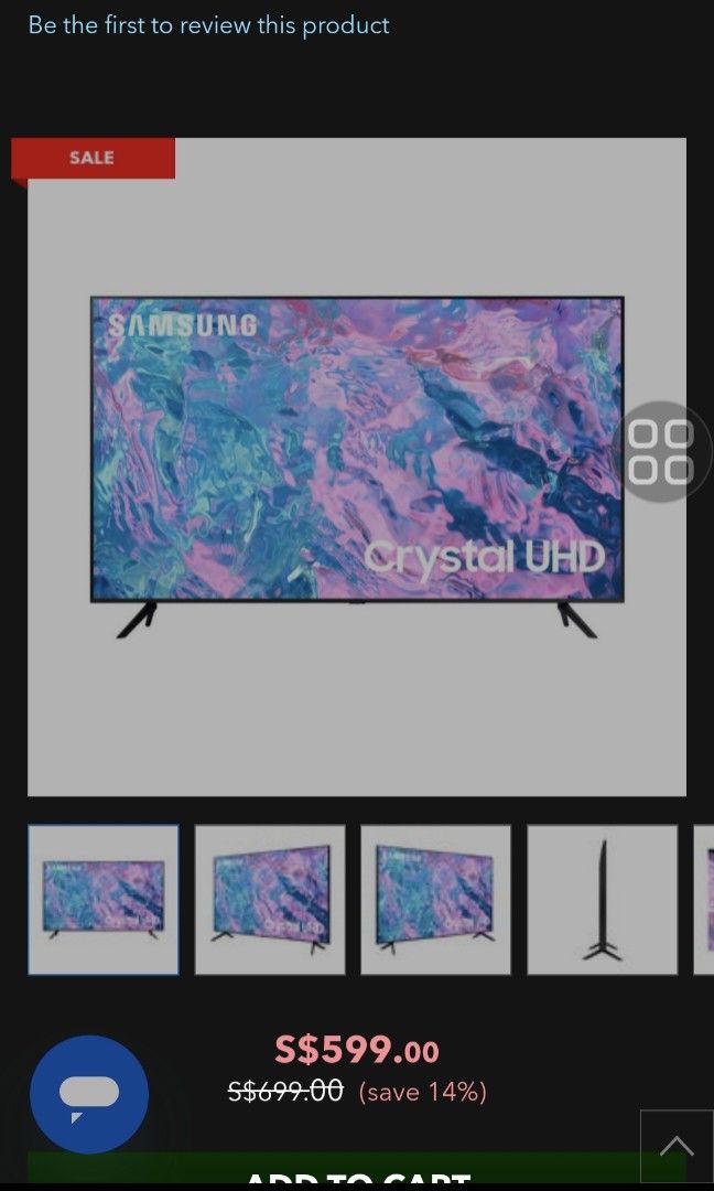 Brand new 43 Inch Samsung CU 7000 4k Crystal UHD TV, TV & Home ...