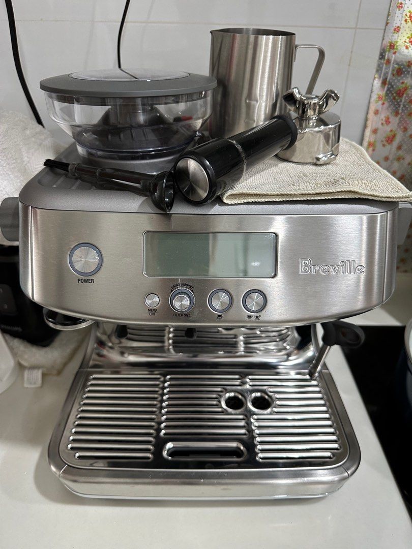 Breville pro BES878BSS coffee machine, TV & Home Appliances, Kitchen ...