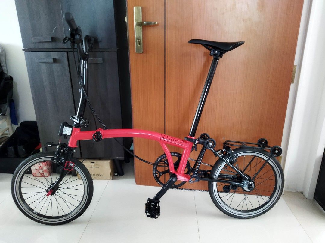 Brompton Rocket Red Black Edition, Sports Equipment, Bicycles & Parts ...