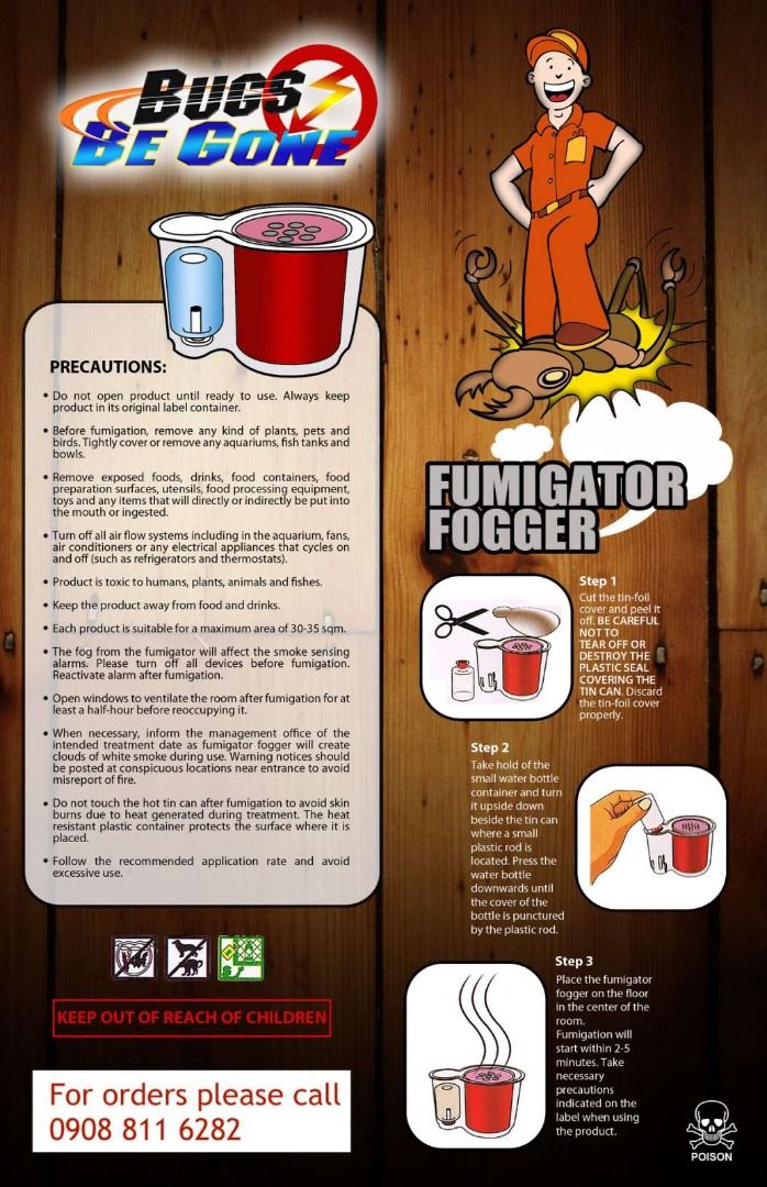 Bugs Be Gone Fumigator Fogger Pest Control on Carousell