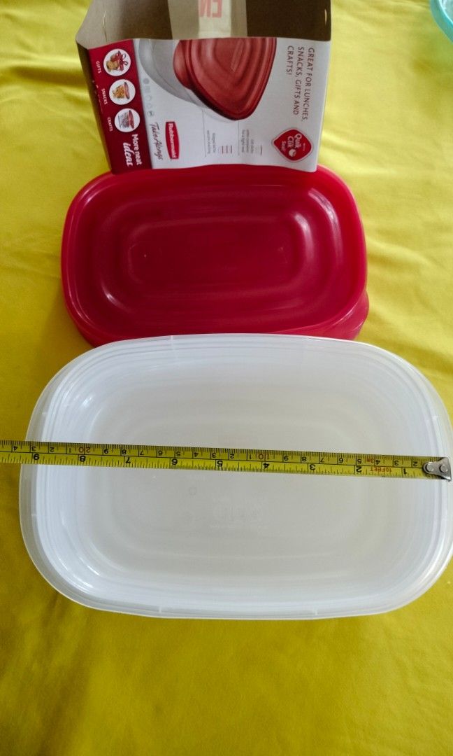 Bundle Rubbermaid Take Alongs Rectangular Food container - Free food ...