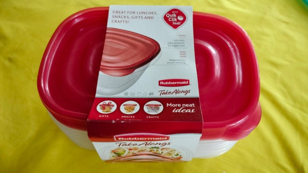Bundle Rubbermaid Take Alongs Rectangular Food container - Free food ...