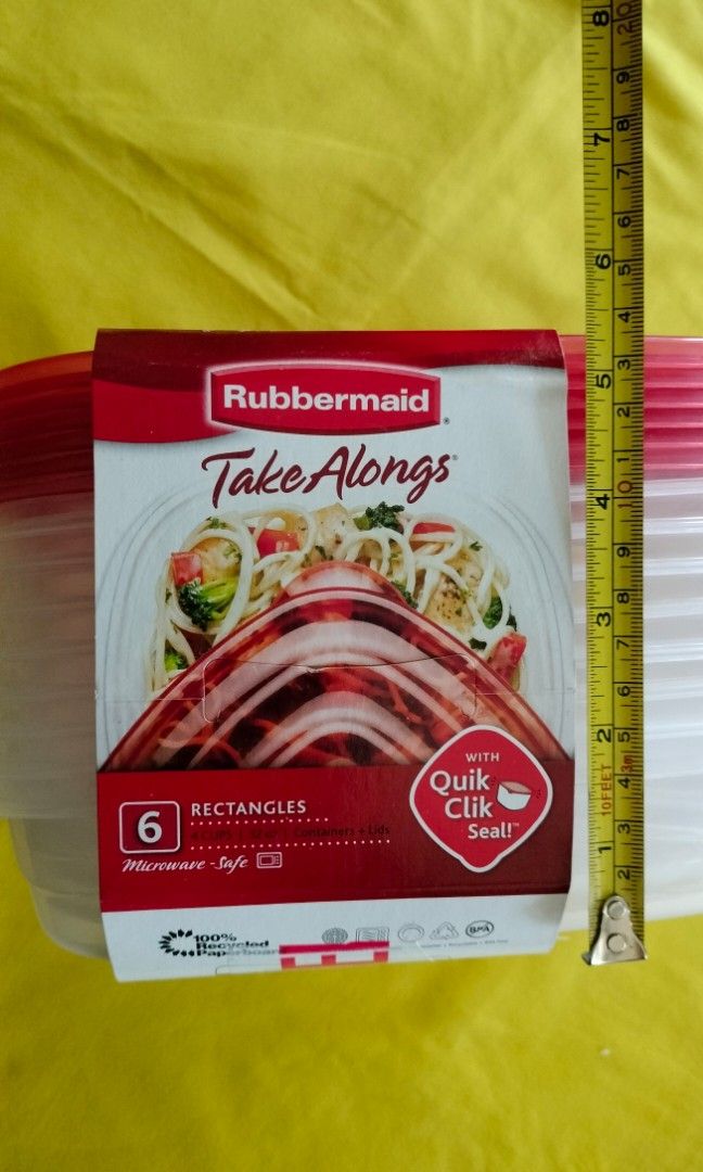 Bundle Rubbermaid Take Alongs Rectangular Food container - Free food ...