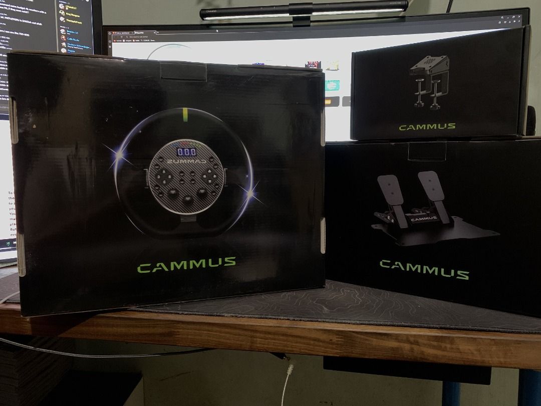 Cammus C5 Direct Drive bundle (Wheel + Pedals + table clamp), Video ...