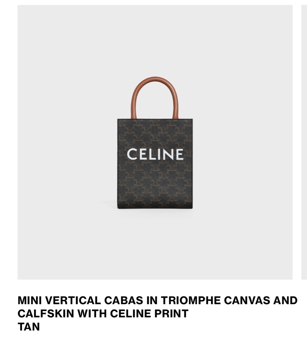 Celine mini vertical cabas, Luxury, Bags & Wallets on Carousell