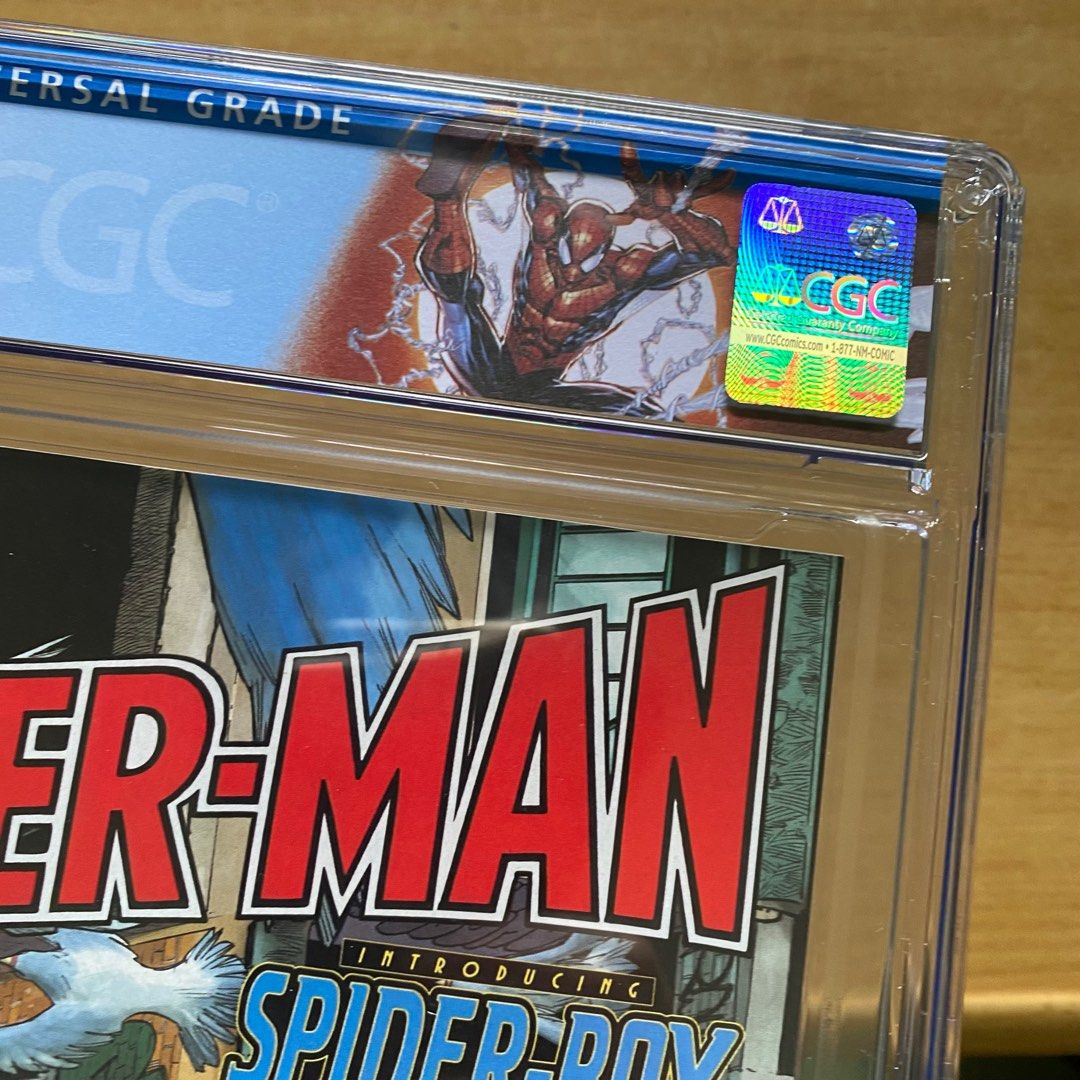 CGC 9.6 Custom Label Spiderman #7 Ramos spoiler variant first spiderboy ...