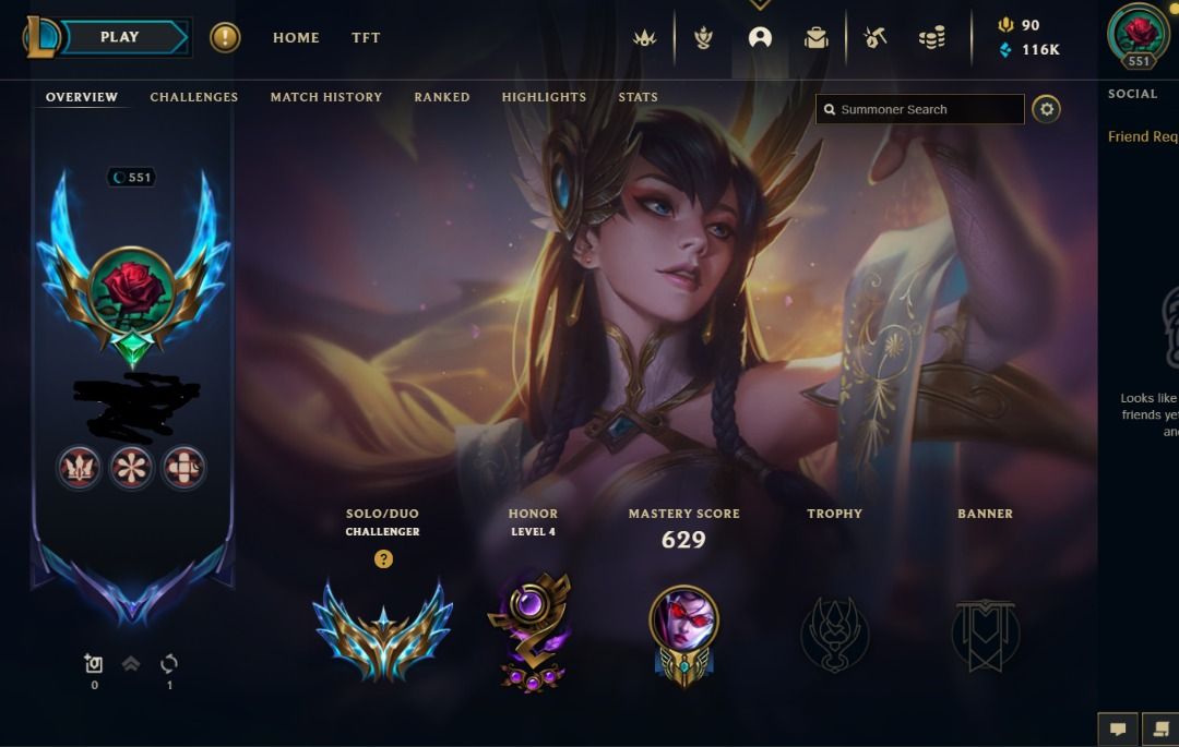 Challenger League of Legends Account with many skins (LOL), Video ...