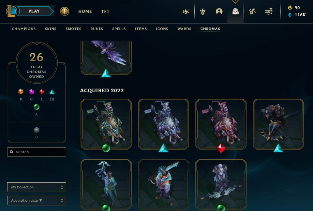 Challenger League of Legends Account with many skins (LOL), Video ...