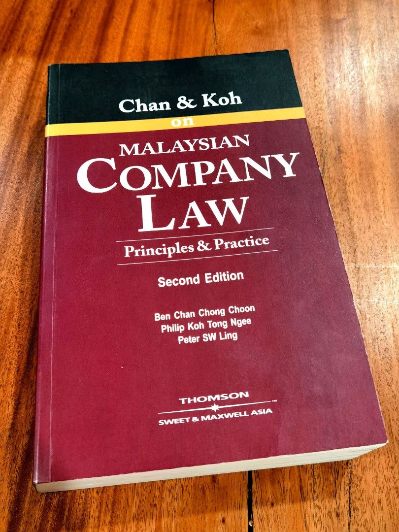 Chan & Koh On Malaysian Complete Law Principles & Practice Book By Ben ...