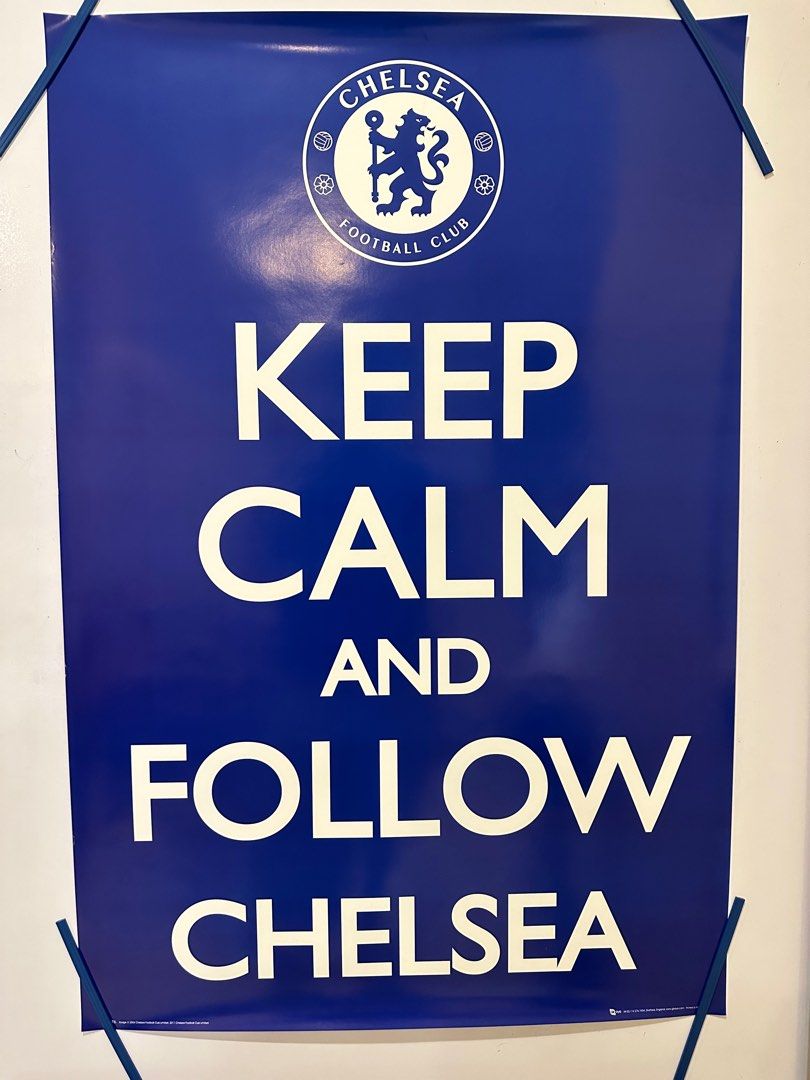 [CLEARANCE] Chelsea FC Keep Calm and Follow Chelsea Licensed Poster (61 ...