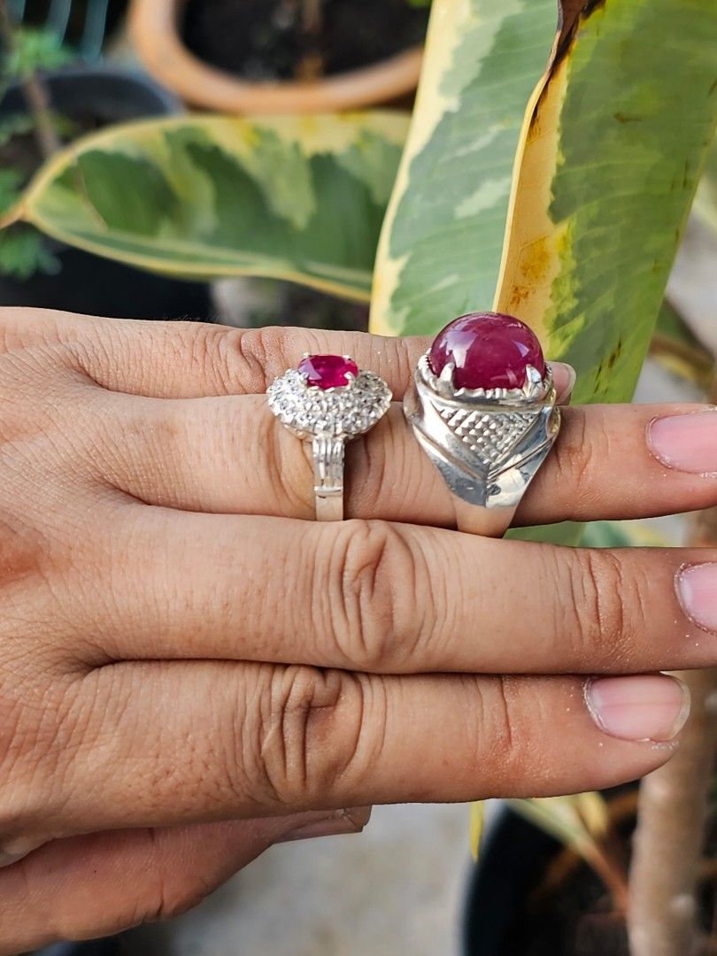 Cincin Batu Delima Afrika, Women's Fashion, Jewelry & Organisers, Body ...