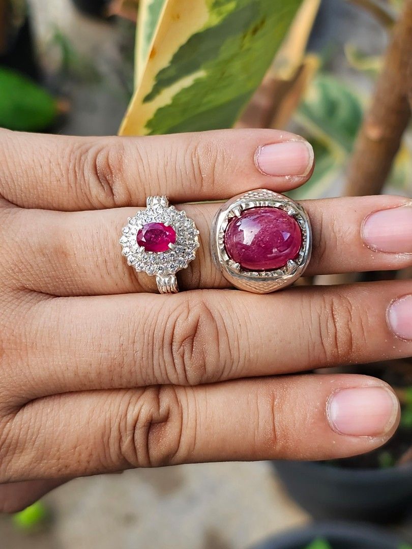 Cincin Batu Delima Afrika, Women's Fashion, Jewelry & Organisers, Body ...