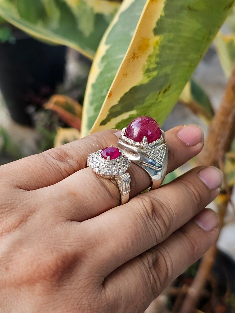 Cincin Batu Delima Afrika, Women's Fashion, Jewelry & Organisers, Body ...