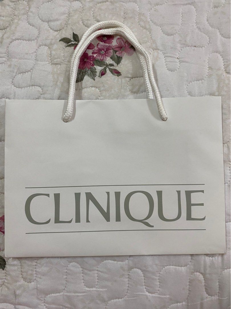 Clinique Paper Bag - Small, Luxury, Accessories on Carousell