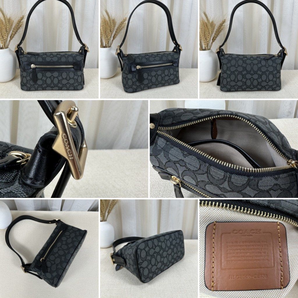 Coach Demi Shoulder Bag in Signature Jacquard (CE736), Women's Fashion ...