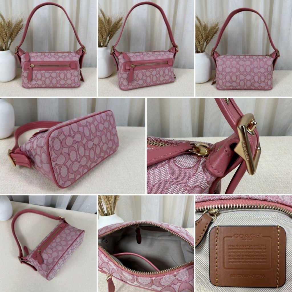 Coach Demi Shoulder Bag in Signature Jacquard (CE736), Women's Fashion ...