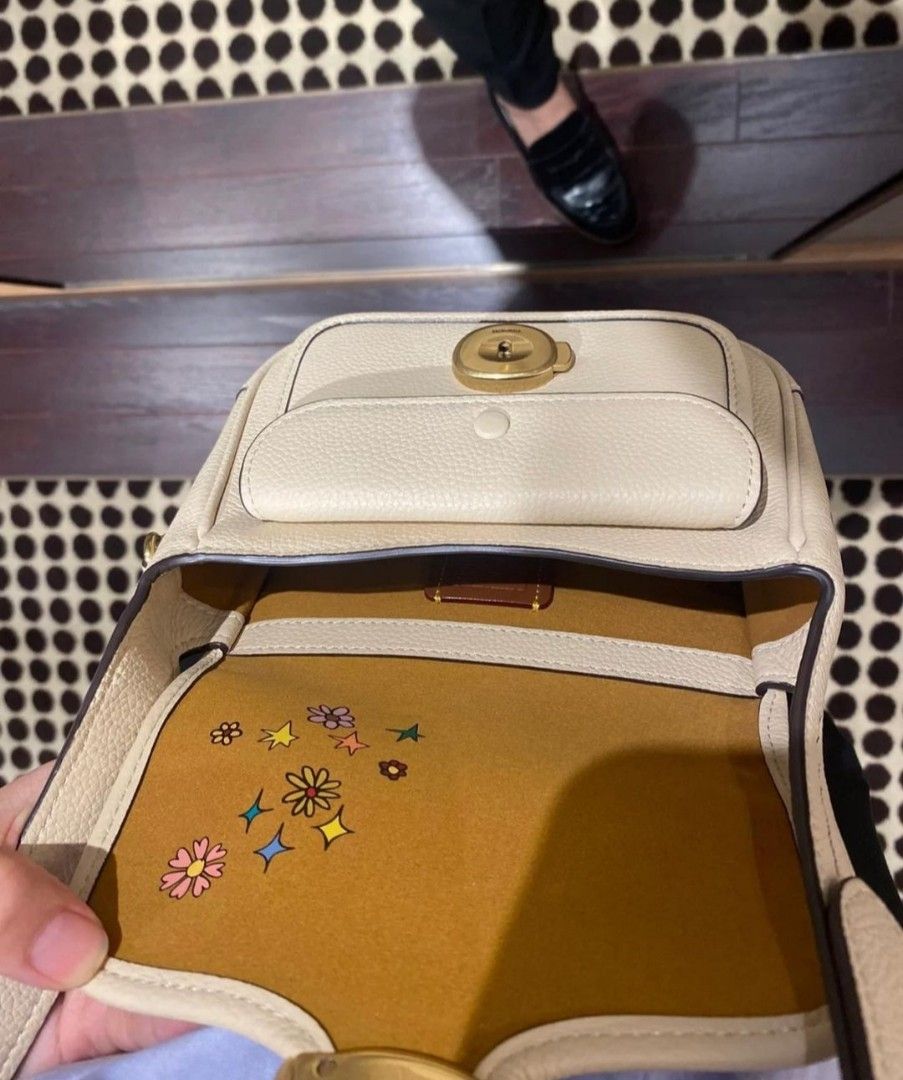 Coach Flower Patterns Casual Style Leather Crossbody Logo, Luxury, Bags ...