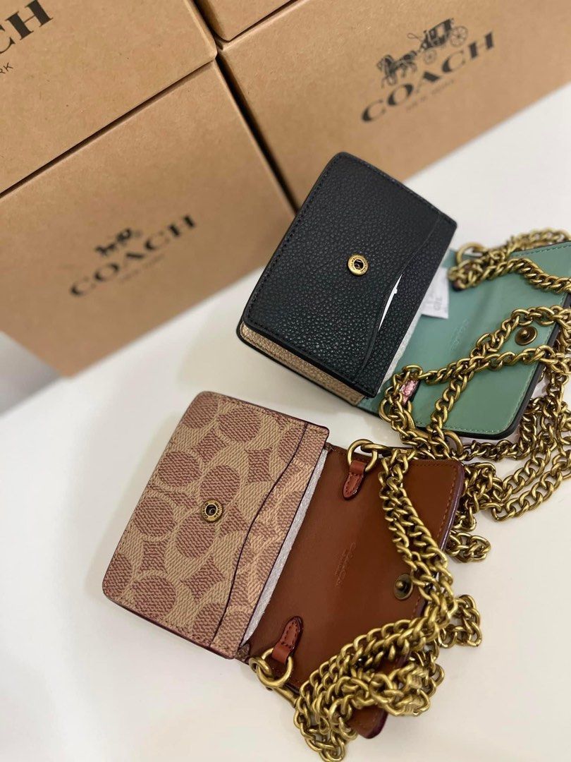 Coach Half Flap Card Case, Women's Fashion, Bags & Wallets, Cross-body ...