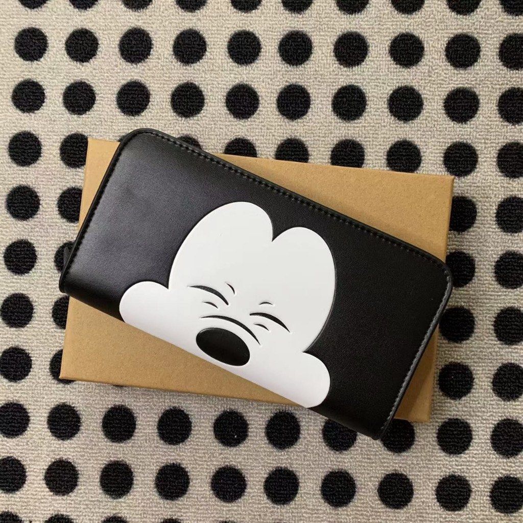 Coach x Disney Mickey Mouse Accordion Long Zip Wallet (54000), Women's ...