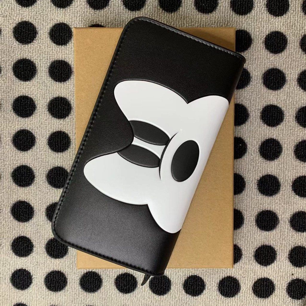 Coach x Disney Mickey Mouse Accordion Long Zip Wallet (54000), Women's ...