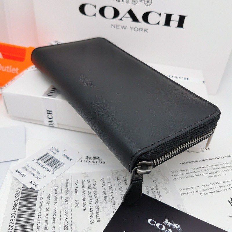 Coach x Pac Man Accordion Zip Long Wallet (55736), Women's Fashion ...