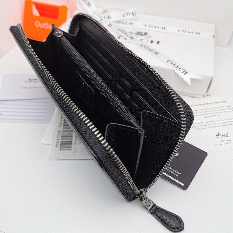 Coach x Pac Man Accordion Zip Long Wallet (55736), Women's Fashion ...