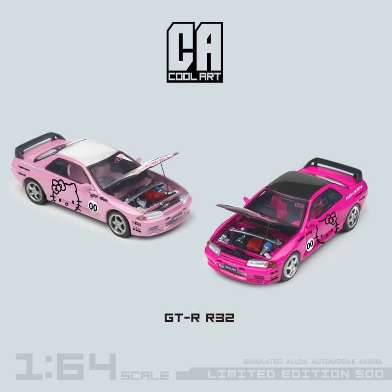 Cool Art 1/64 Nissan Skyline R32 GTR Hello Kitty, Hobbies & Toys, Toys ...