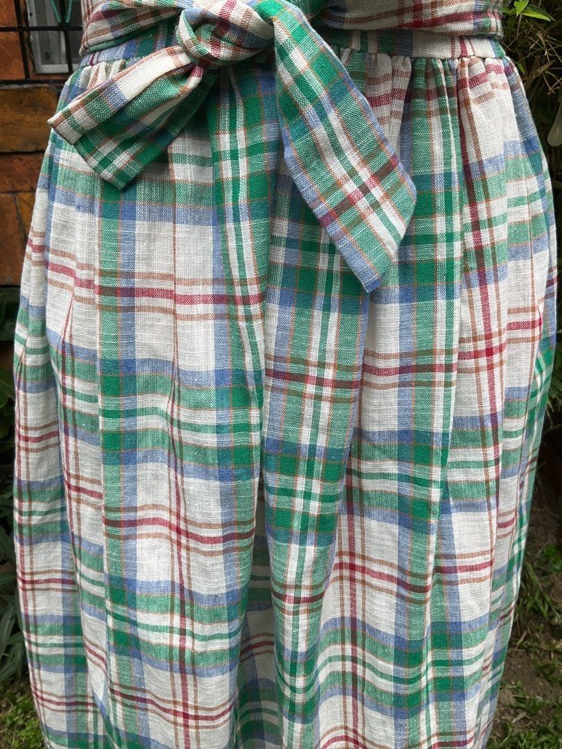Cottagecore Dress - Cottage Core Plaid Dress - HQ Korean Dress with Bow ...