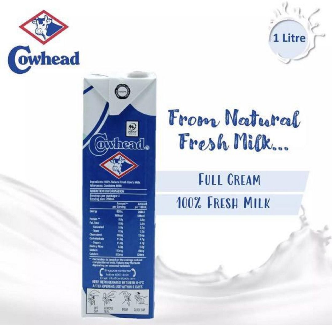 Cowhead Pure Milk 1 Liter on Carousell