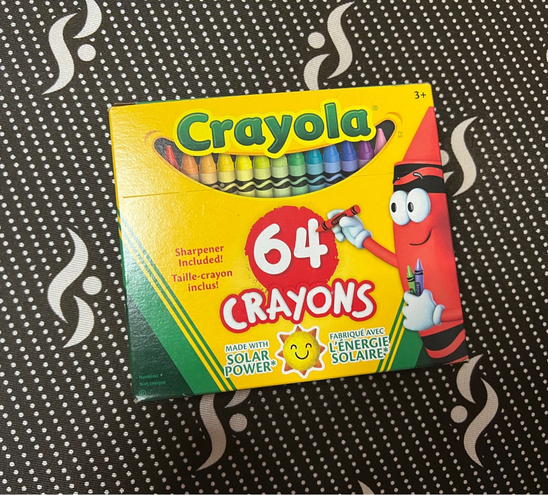 Crayola 64pcs Crayons, Hobbies & Toys, Stationery & Craft, Stationery & School Supplies on Carousell