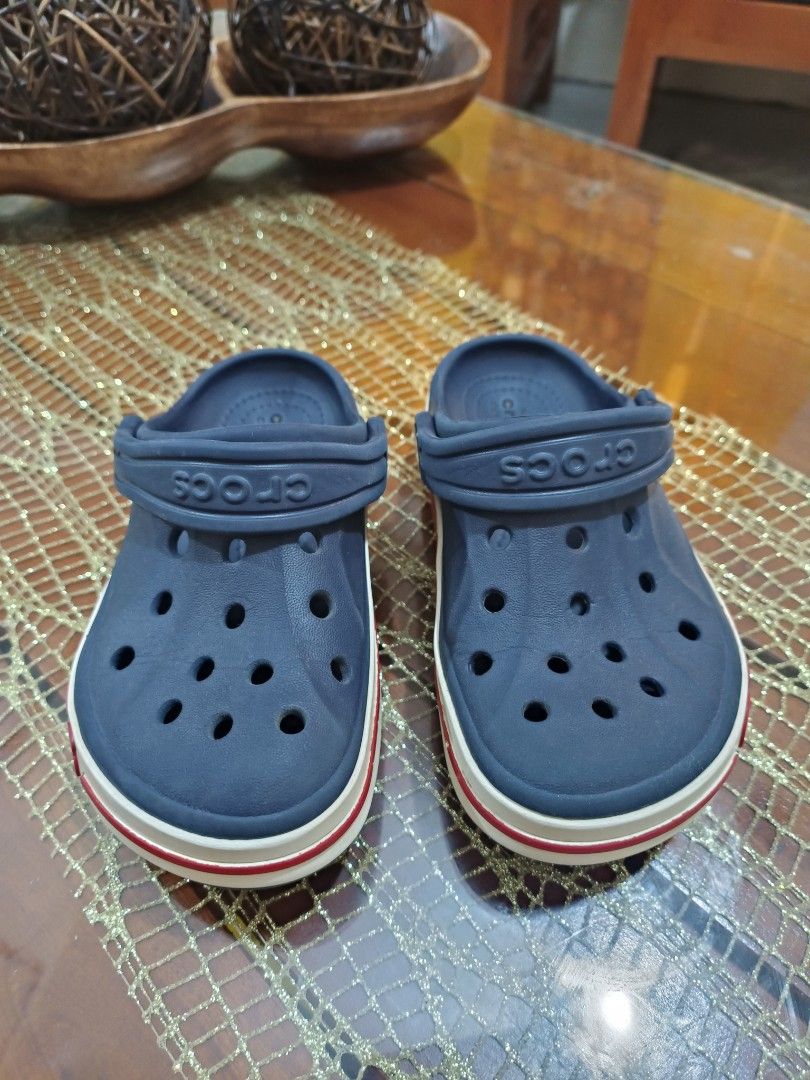Crocs Bayaband C10 Clog Navy blue, Babies & Kids, Babies & Kids Fashion ...