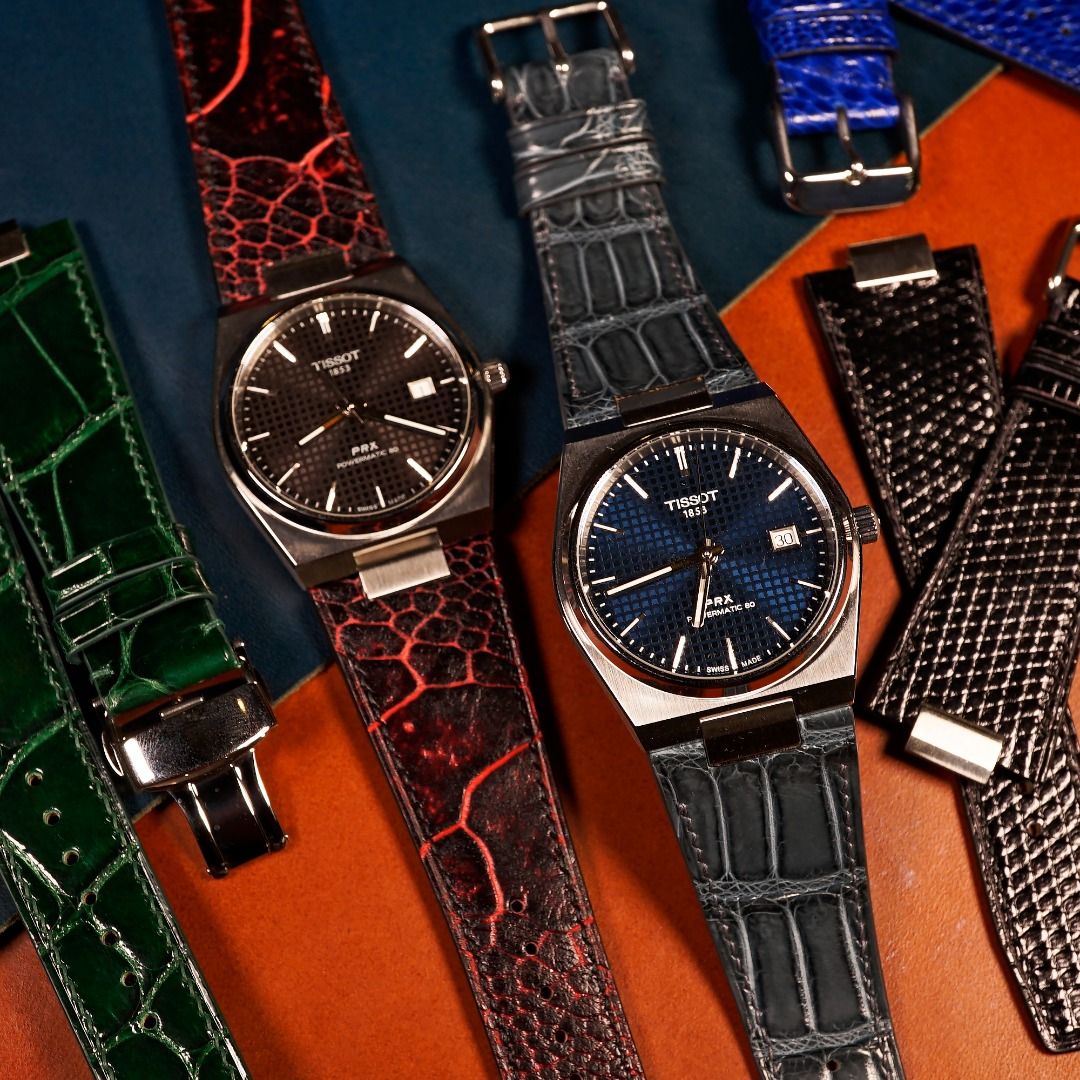 Custom Watch strap for Tissot PRX, Men's Fashion, Watches & Accessories ...