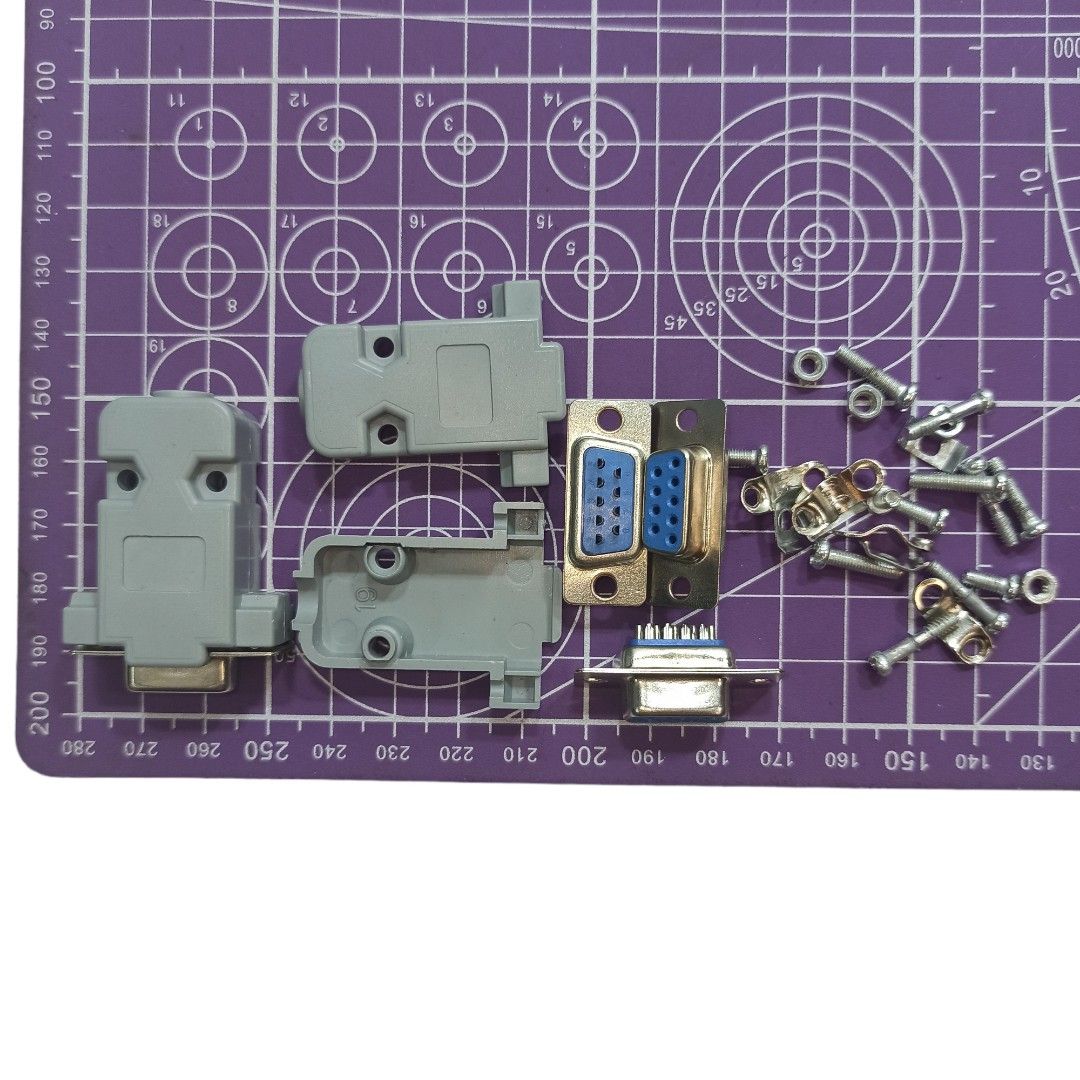 DB9 Serial Port 9 Pin **ALL FEMALE (Hole Side)** Socket Plug D type VGA ...