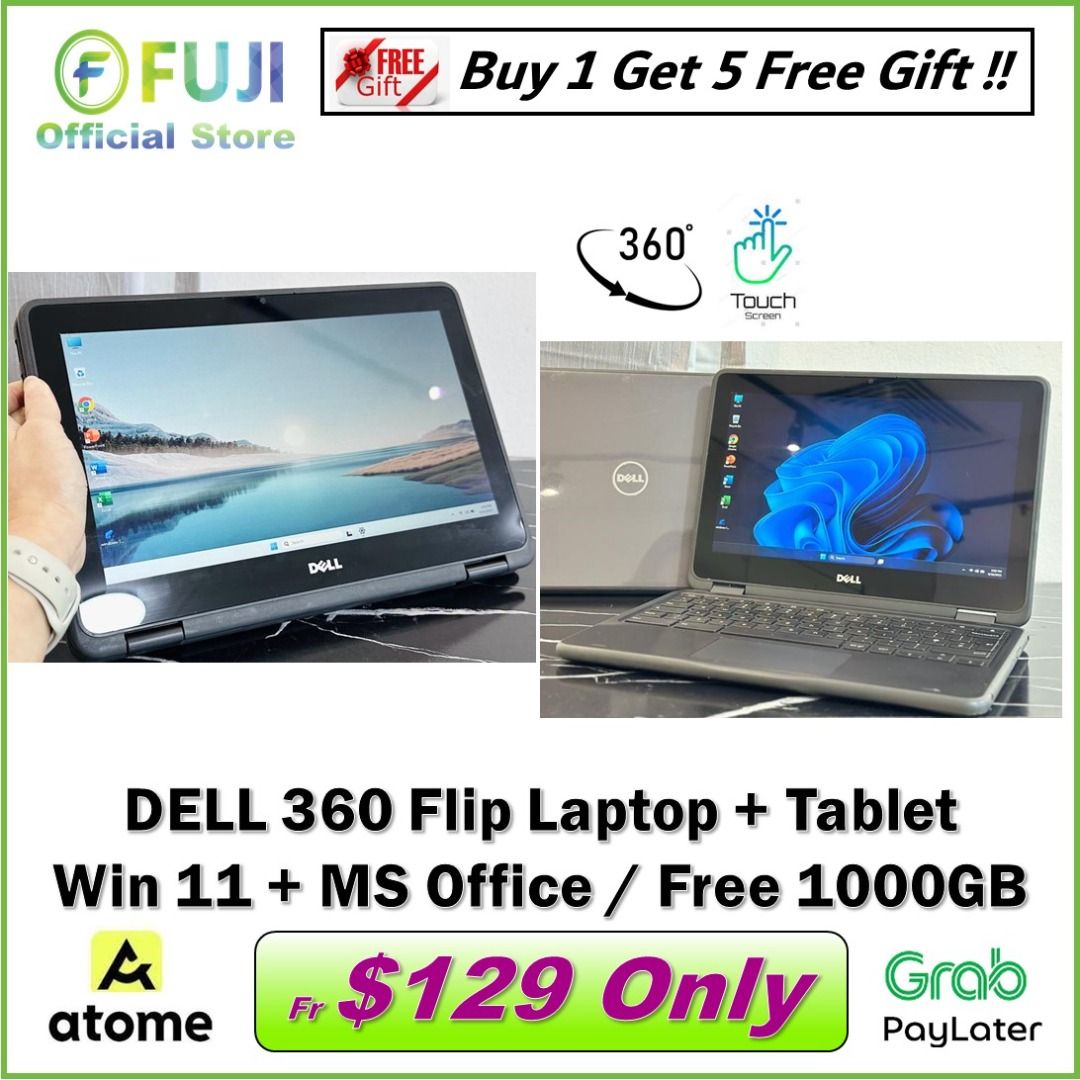 Dell 360 Flip Touch Screen Laptop - 100% Good Condition - Hot Selling ...