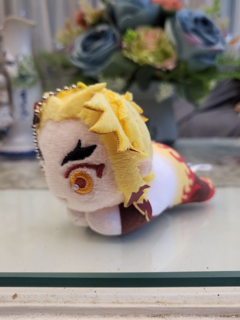 Demon Slayer Hug Char. Collection Rengoku Plush Keychain on Carousell