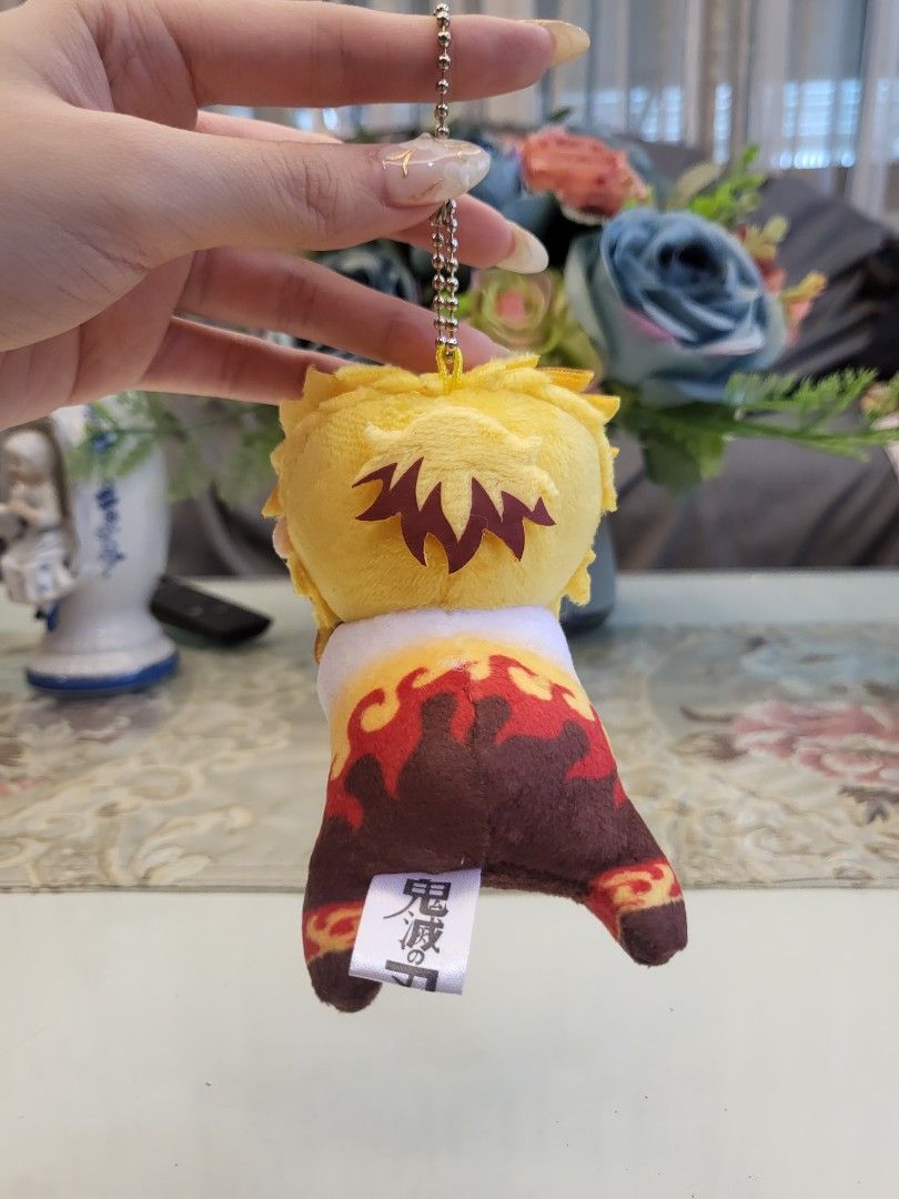 Demon Slayer Hug Char. Collection Rengoku Plush Keychain on Carousell
