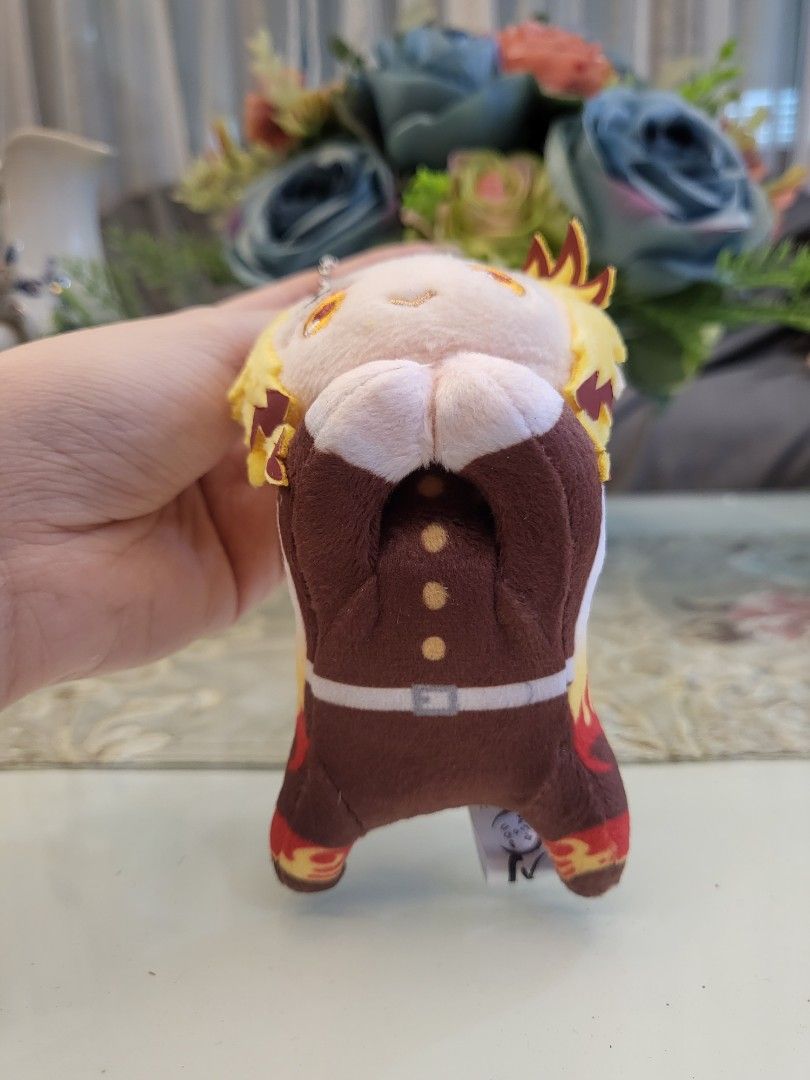 Demon Slayer Hug Char. Collection Rengoku Plush Keychain on Carousell