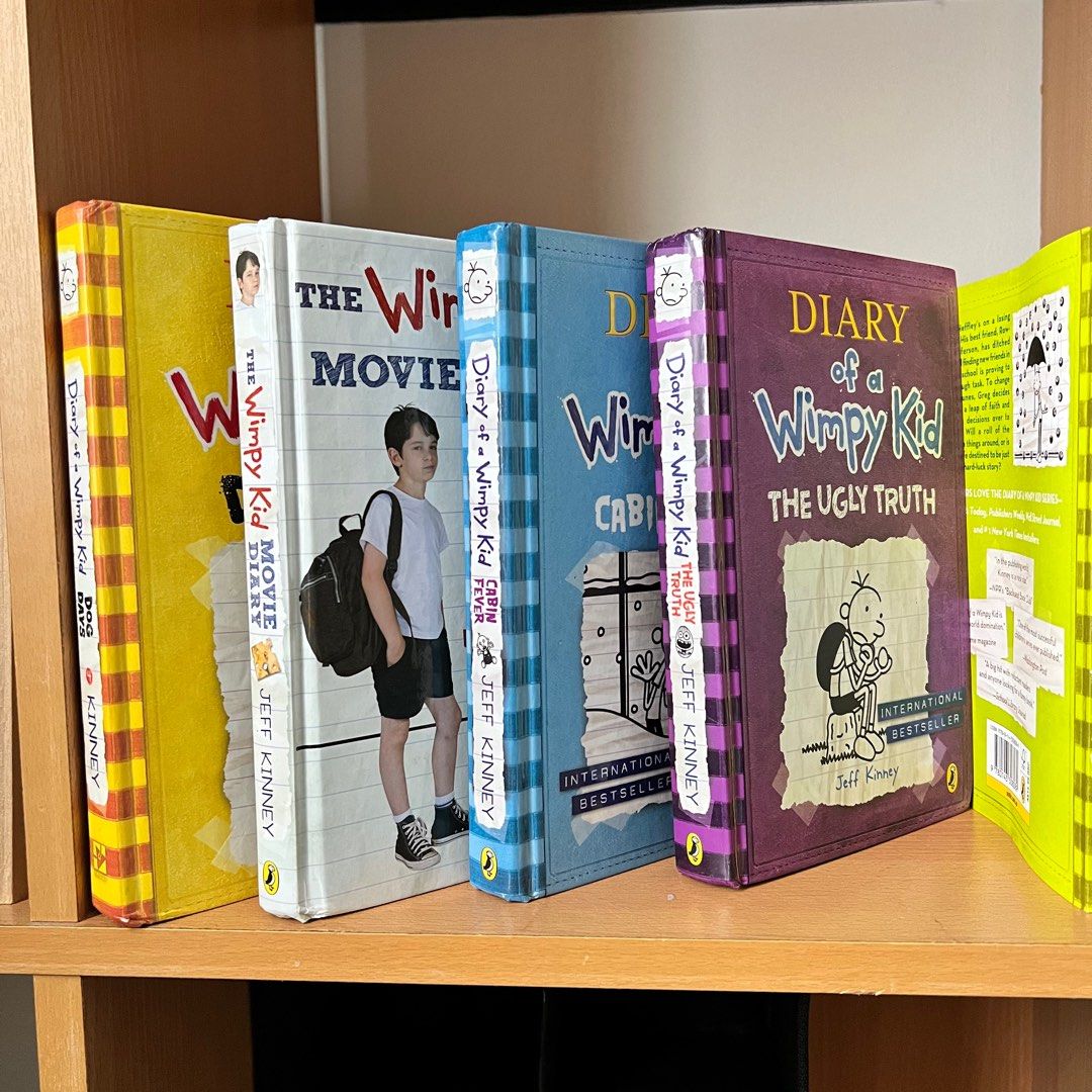 Diary of a Wimpy Kid, Jeff Kinney - a set of 9 books, Hobbies & Toys ...