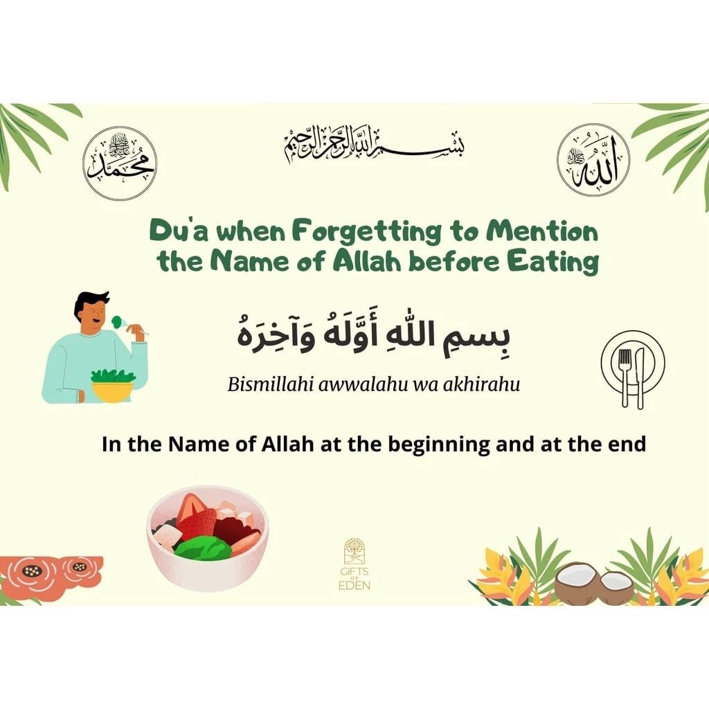 Dua stickers for kids (19 Different Dua)/ Dua Arabic Flashcards for ...