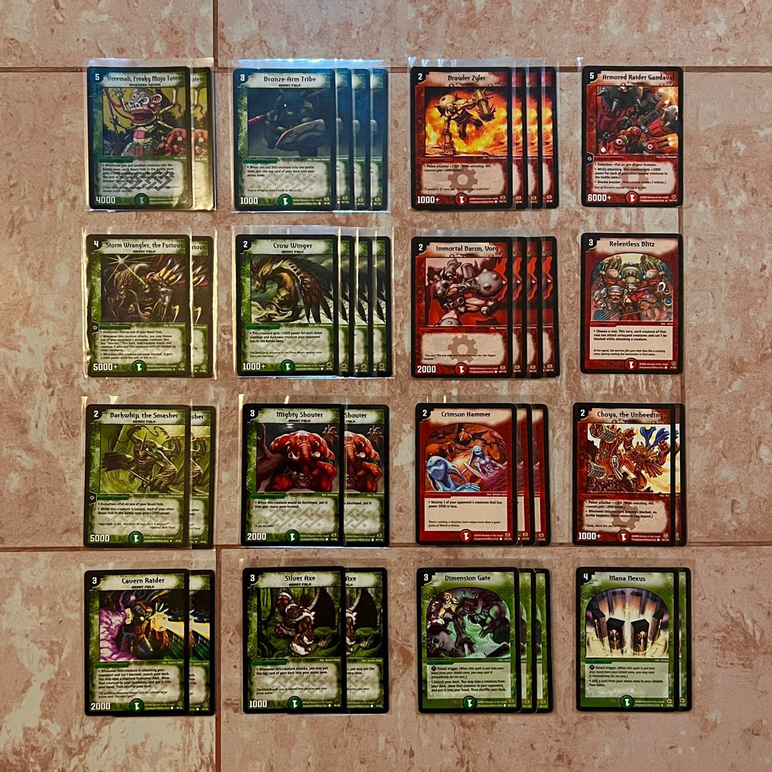 Duel Masters Fire & Nature Deck, Hobbies & Toys, Toys & Games on Carousell