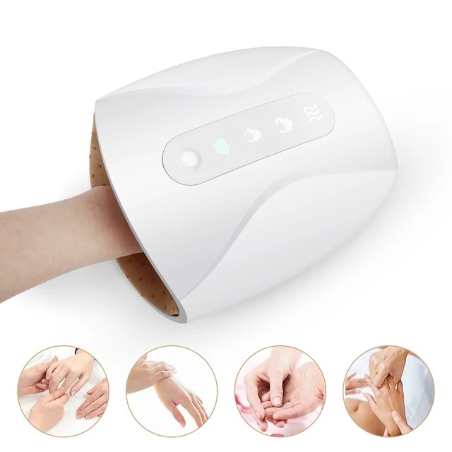 Electric Hand Massager with Air Compression Heat Cordless Hand Massage ...
