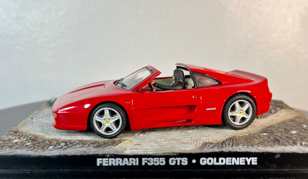 “Ferrari F355 - Goldeneye” Diorama Model Car - by Eagle Moss on Carousell
