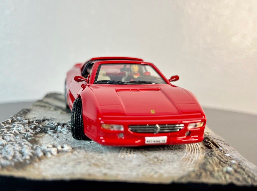 “Ferrari F355 - Goldeneye” Diorama Model Car - by Eagle Moss on Carousell