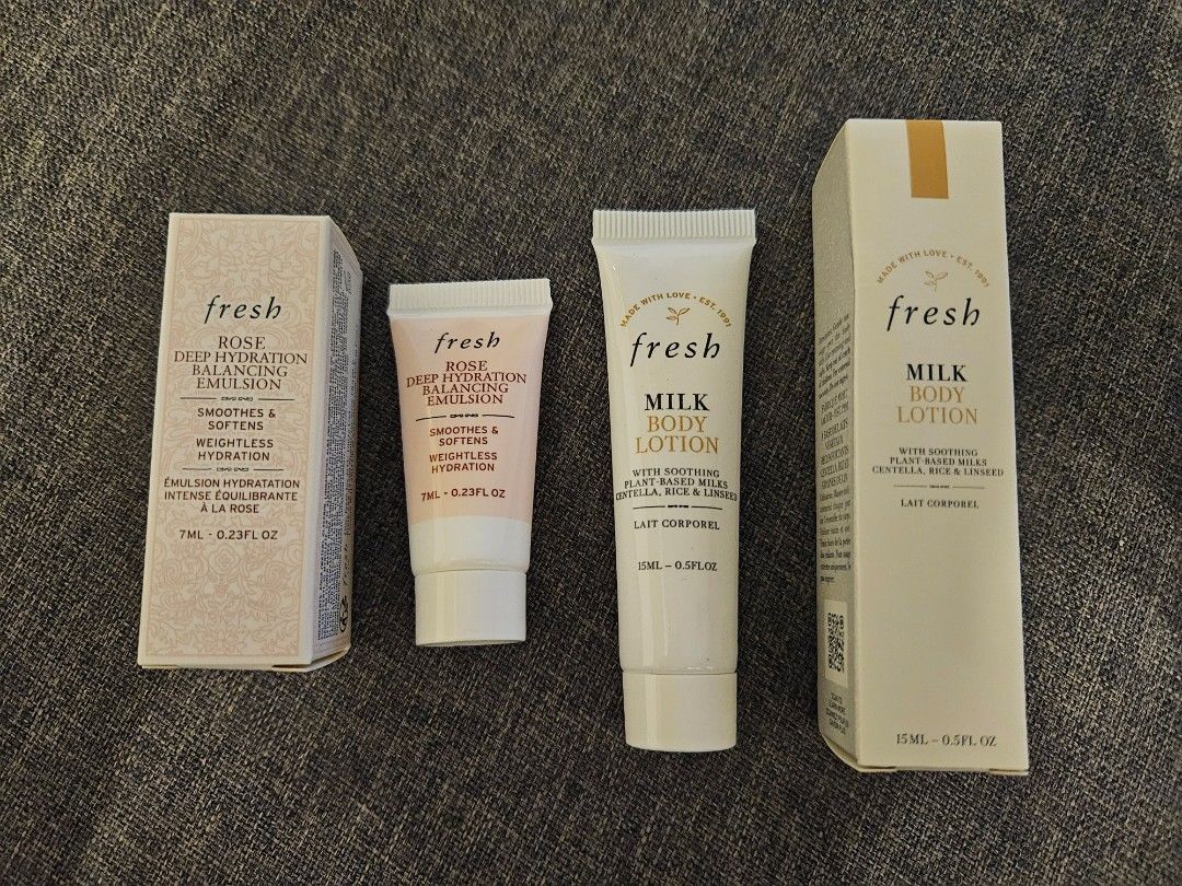 Fresh Rose Emulsion & Body Lotion Travel size, Beauty & Personal Care ...