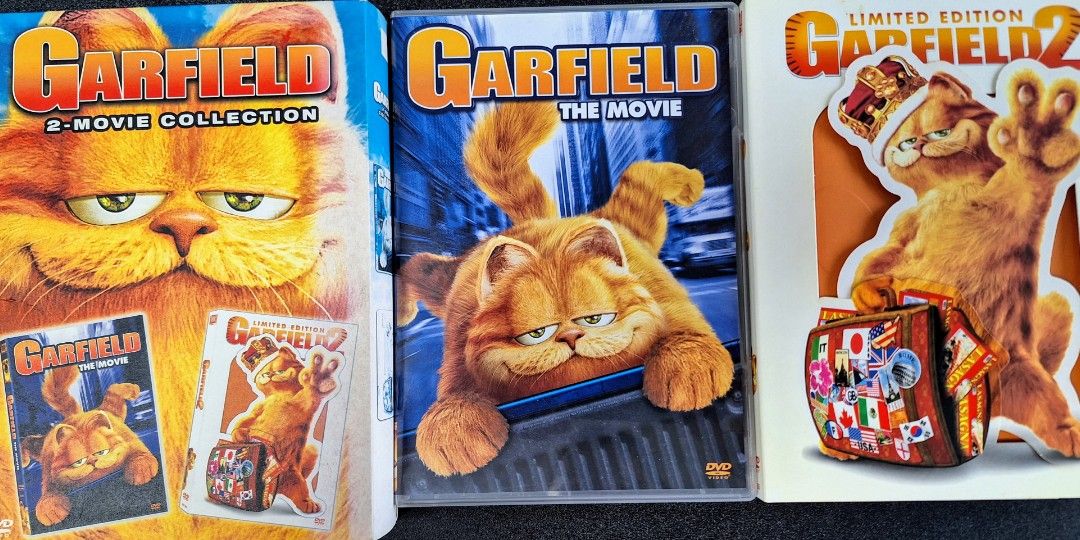 Garfield 2 Movie collection DVD, 興趣及遊戲, 音樂、樂器 & 配件, 音樂與媒體 - CD 及 DVD ...