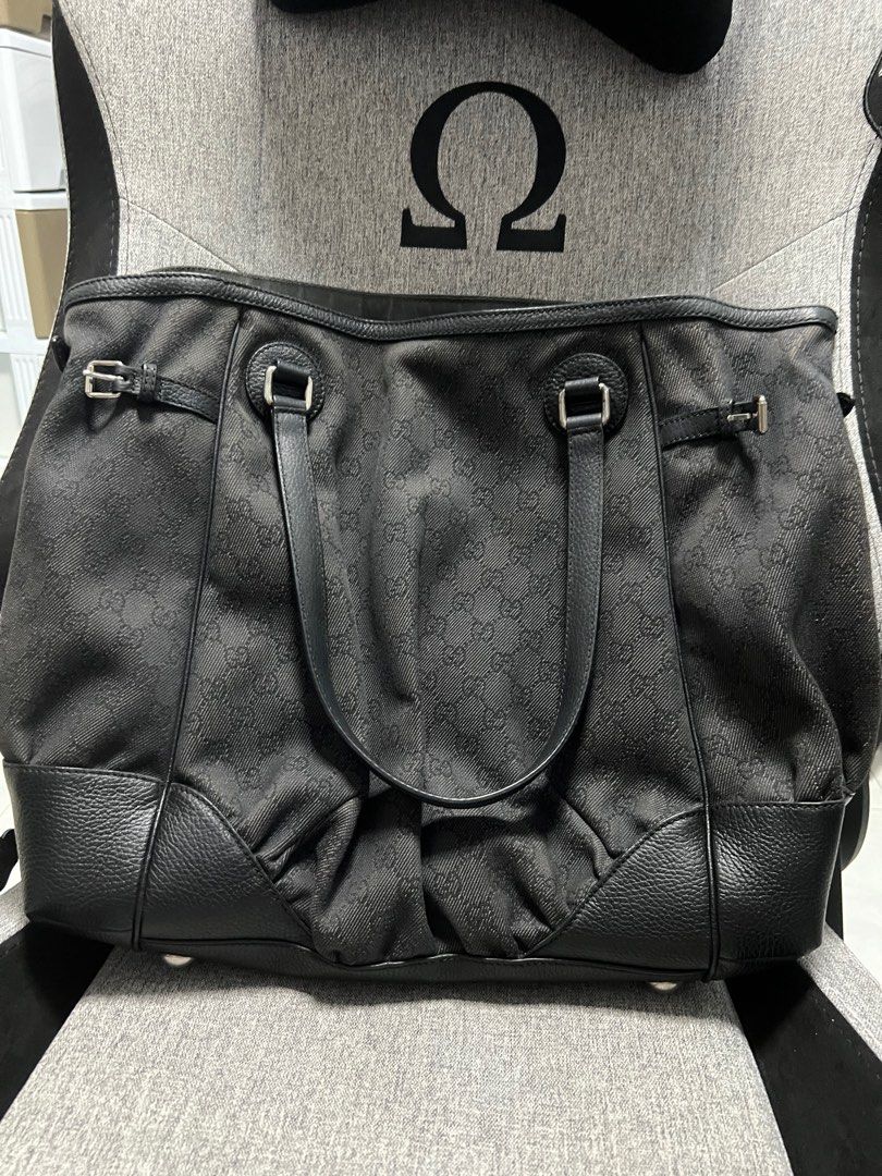 GG Denim Full Moon Tote, Women's Fashion, Bags & Wallets, Shoulder Bags ...
