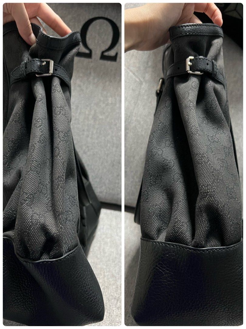 GG Denim Full Moon Tote, Women's Fashion, Bags & Wallets, Shoulder Bags ...