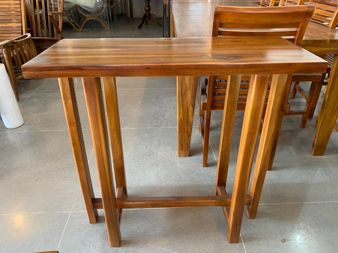 Handcrafted Solid Teak Wood Modest Console Table on Carousell