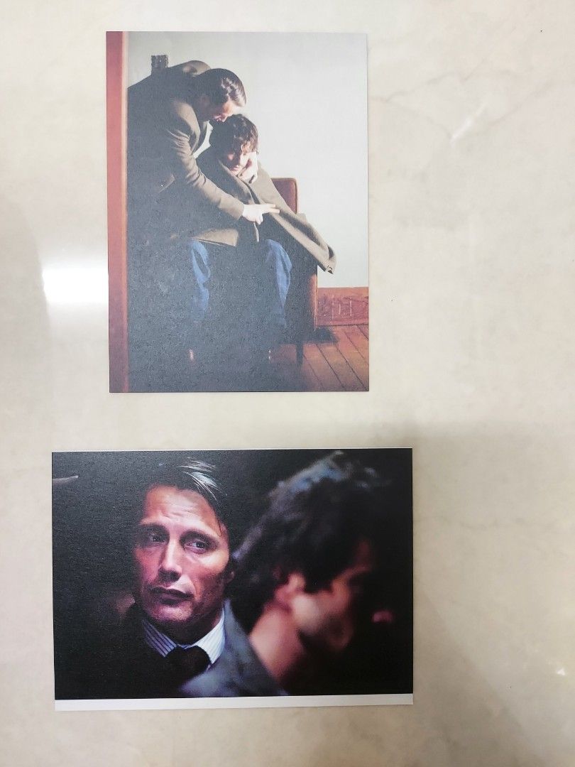 Hannibal TV series matte postcard (Hannibal Lecter and Will Graham ...