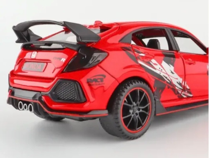 Honda Civic Type R Scale 1:32 Die Cast Model Collection - Red, Hobbies ...